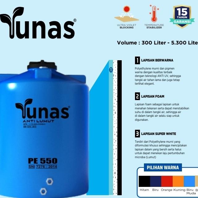 Jual Tandon Air PE Tunas 300L Anti Lumut - Toren Air - Kota Surabaya ...