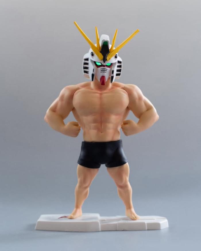 Jual LED Robot Gundam Rx-78 Muscle Fat Gundam Semi Resin Statue ...