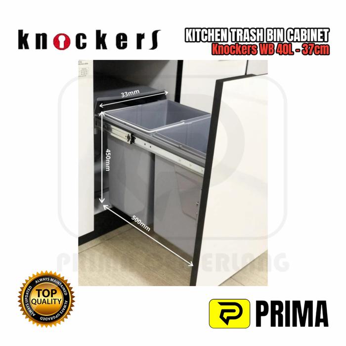Jual KNOCKERS WB 40L Slow Motion Trash Bin / Tempat Sampah 37 cm ...