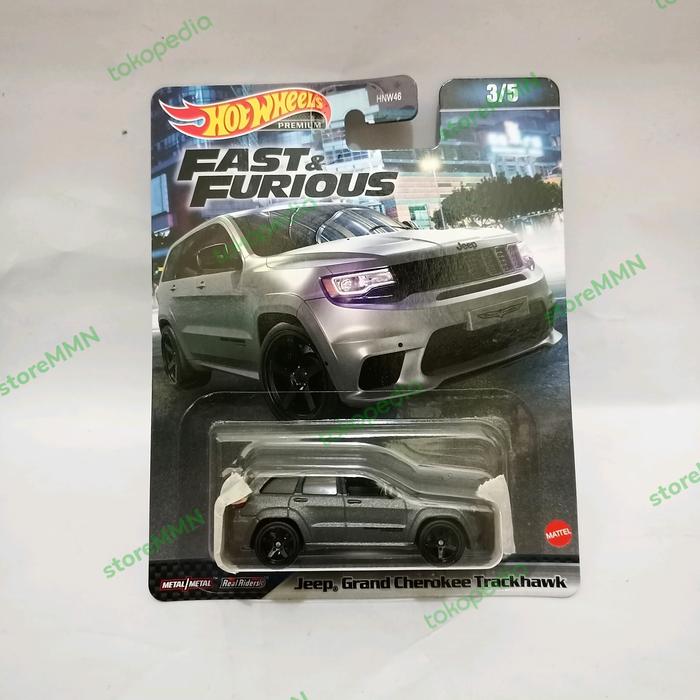 Jual Hotwheels Premium Jeep Grand Cherokee Trackhawk Fast and Furious ...
