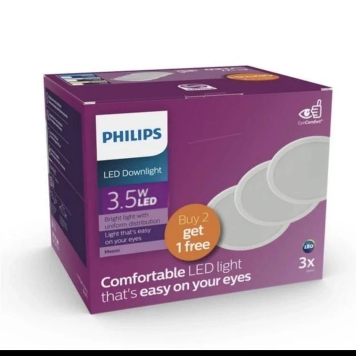 Jual philips downlight led 3.5 watt 3.5w meson pack - 6500k - Jakarta ...