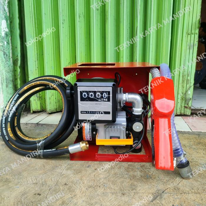 Jual POMPA SOLAR TRANSFER PUMP FLOW METER 4DIGIT 220V 1SET FUEL ...