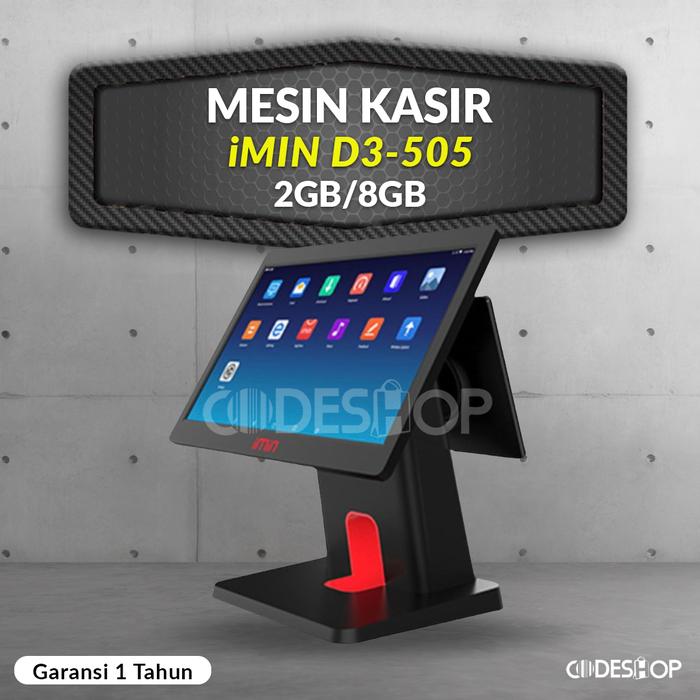 Jual Mesin Kasir POS Android Touchscreen IMIN D3-505 Dual Display 2GB/8GB - Jakarta Pusat ...