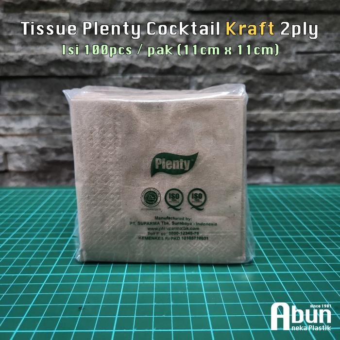 Jual Tissue Cocktail Plenty Brown Kraft Isi 100 - Jakarta Selatan ...