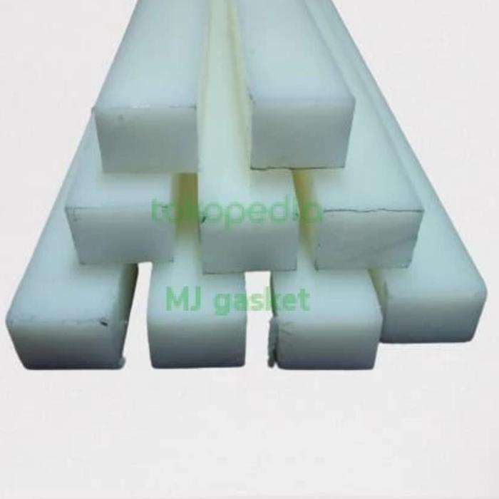 Jual nylon strip / nylon lembaran tebal 10mm x 80mm x 2000mm - Jakarta Barat - MJ gasket | Tokopedia