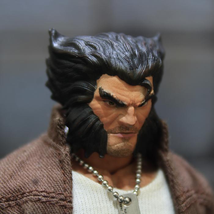Jual 1/12 Custom Marvel Legends Logan Wolverine Mezco Mafex HS Head ...