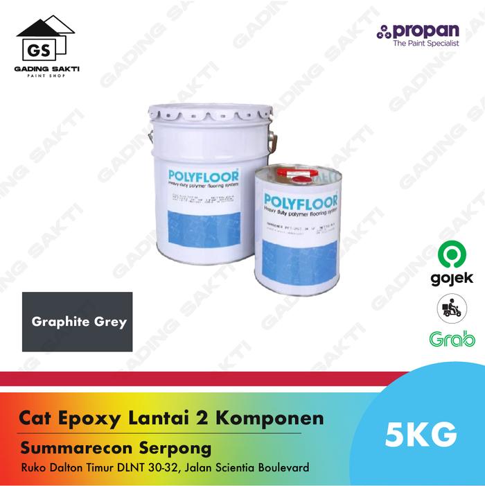 Jual Propan Polyfloor PFT 253 Graphite Grey / Cat Epoxy Lantai Galon ...