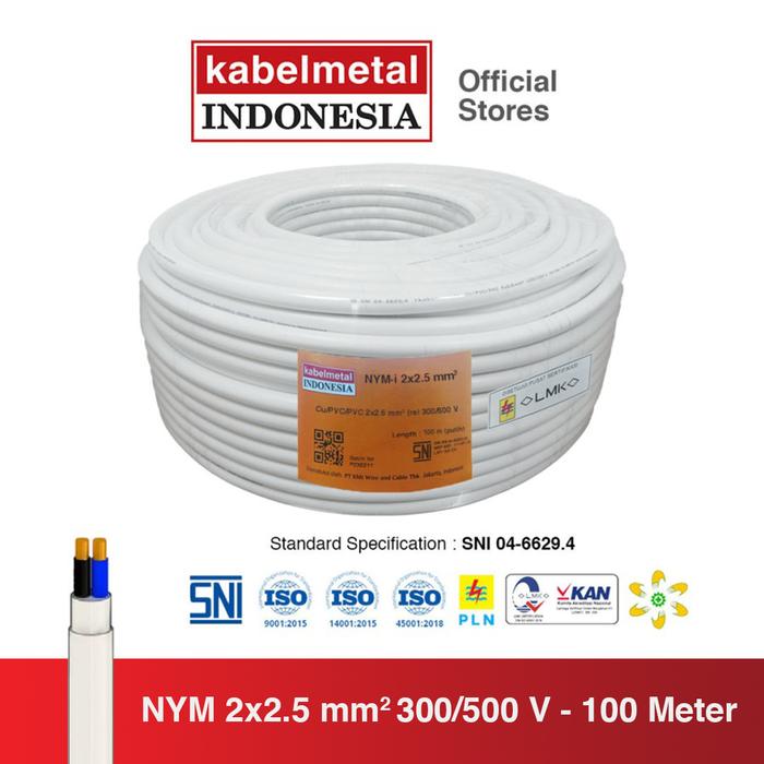 Promo Kabel NYM 2x2.5 mm 100 Meter Roll kabelmetal INDONESIA - Kawat ...