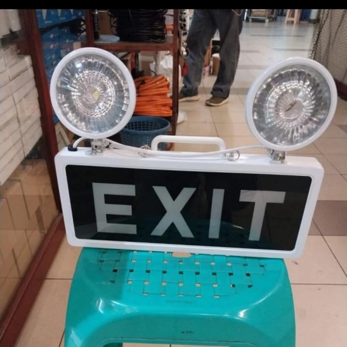 Jual Lampu emergency exit lamp hokito mata kucing twin spot led dk 7030 ...