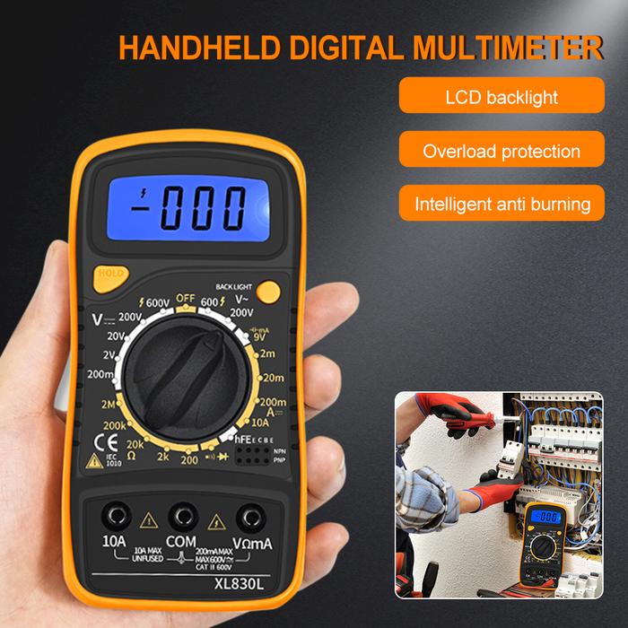 Jual Digital Multimeter AVO Meter XL830 Tester XL 830 Volt Ampere Ohm ...