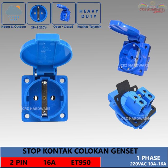 Jual Stop Kontak Genset ET950 Colokan Listrik Steker Cok Generator ...
