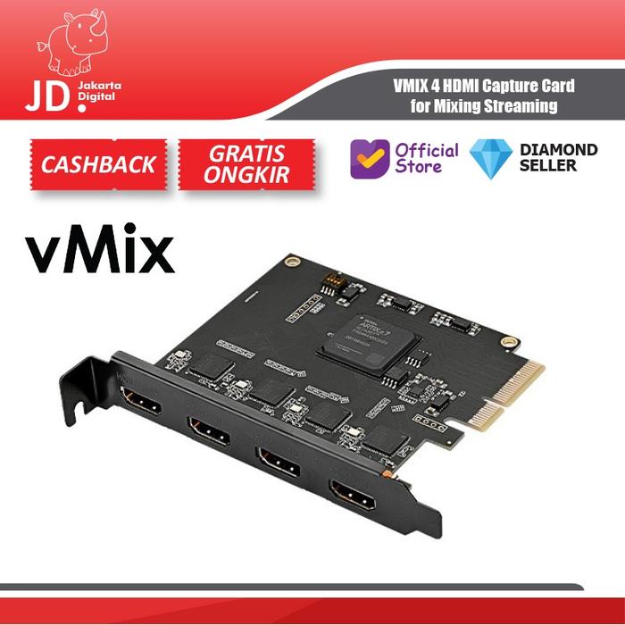 Promo VMIX 4 HDMI Capture Card for Mixing Streaming - OBS VMOX Wirecast ...