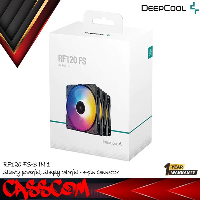 Jual Deepcool RF 120 FS RF120FS 3in1 - 12cm Fixed RGB LED FAN Plus Fan ...