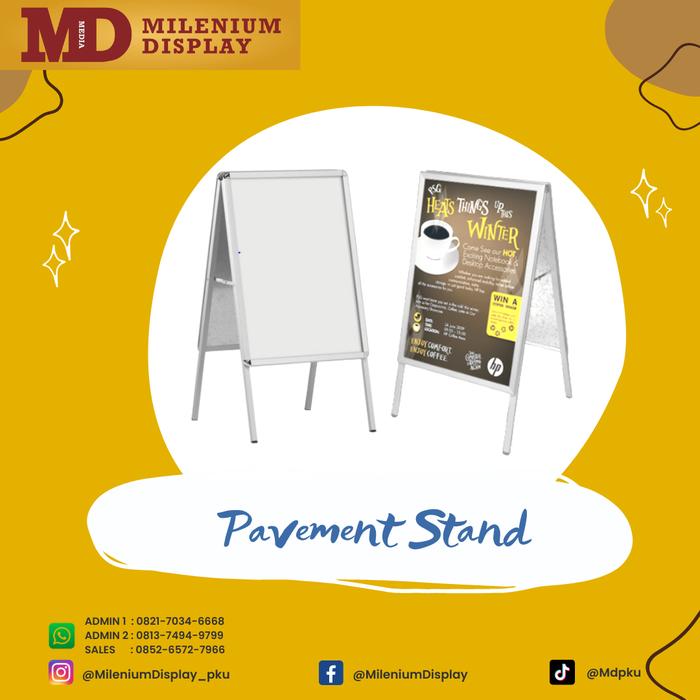 Jual Pavement Stand / Standing promosi 2 sisi 60x80cm - Kota Pekanbaru ...