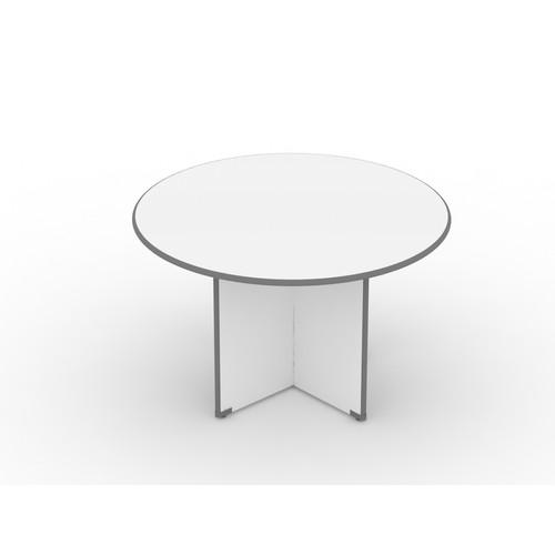 Jual Meja Meeting Rapat Kerja Conference Table Bulat Bundar Abu Tahan ...