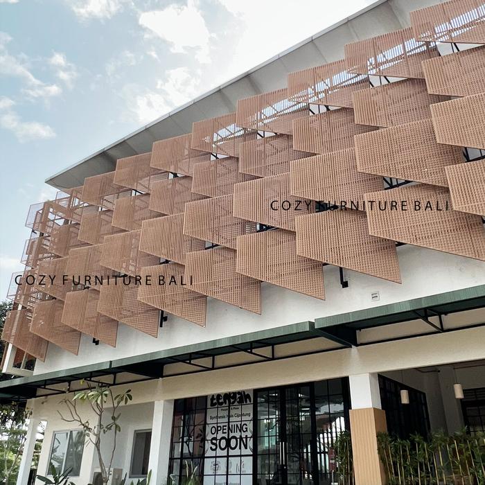 Jual PANEL ROTAN SINTETIS - RATTAN FACADE SYNTHETIC OUTDOOR - CUSTOM ...