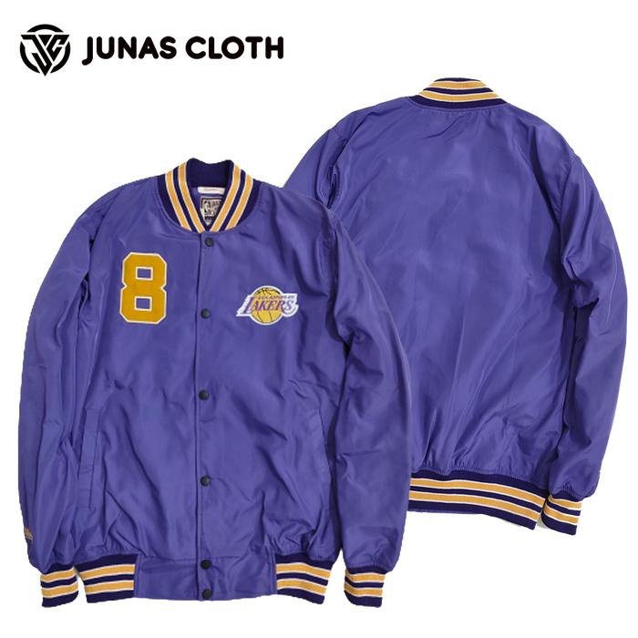 Jual Jaket Varsity Bomber Lakers Tim Basket NBA pria wanita dewasa ...