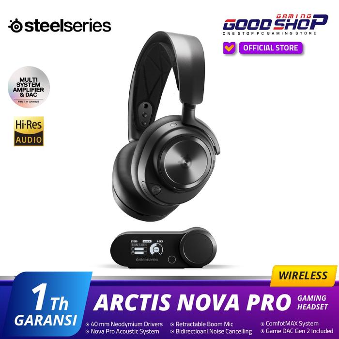 Promo Steelseries Arctis Nova Pro Wireless + GameDAC Gen 2 - Gaming Headset Cicil 0% 3x ...