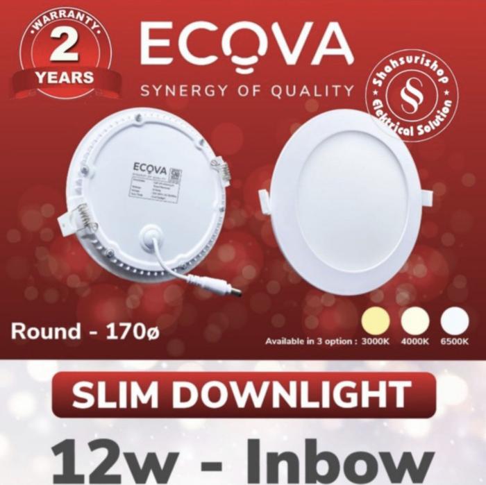 Jual ECOVA DOWNLIGHT PANEL LED 12WATT 12W/DOWNLIGHT ECOVA - Jakarta ...