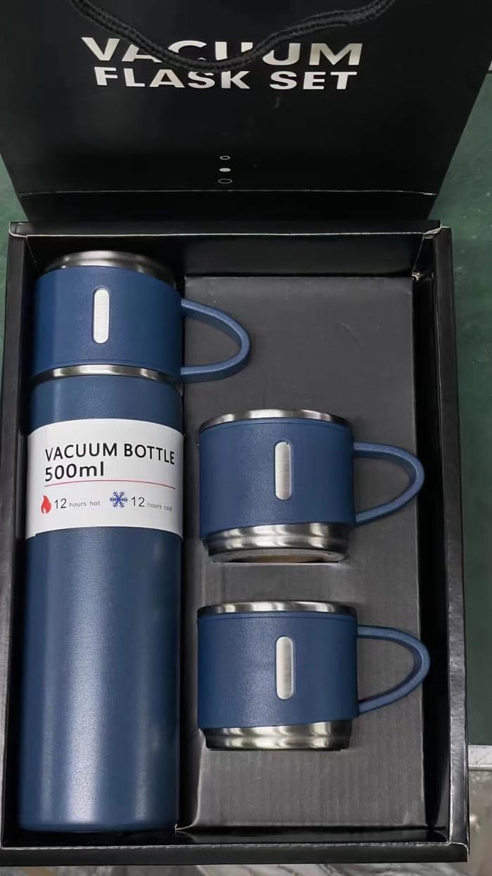 Promo botol minum termos vacuum vakum bottle 500ml flask set bonus 2 ...
