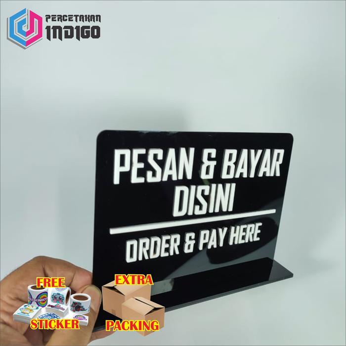 Jual Papan Tanda Sign Pesan Dan Bayar Disini Standing Di Seller Rosaria ...