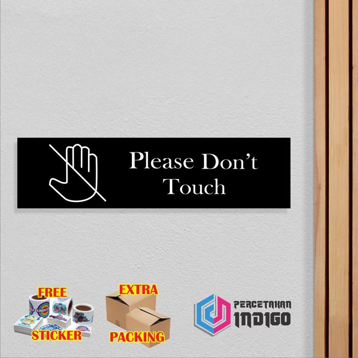 Jual Papan tanda akrilik sign board Please dont Touch - Kab. Bekasi ...