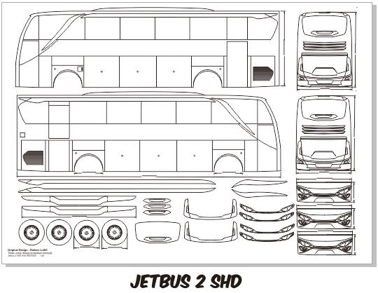 Jual Pola Miniatur Bus Skala 1:20 - Jetbus 2 SHD - Kab. Bantul ...