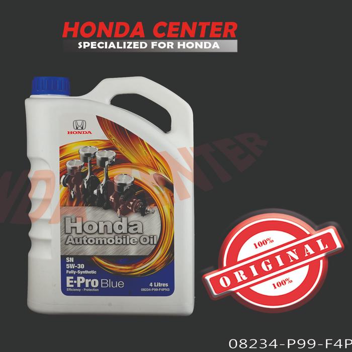 Jual oli oil mesin mobil honda e-pro blue sn 5w-30 full syintetic ...