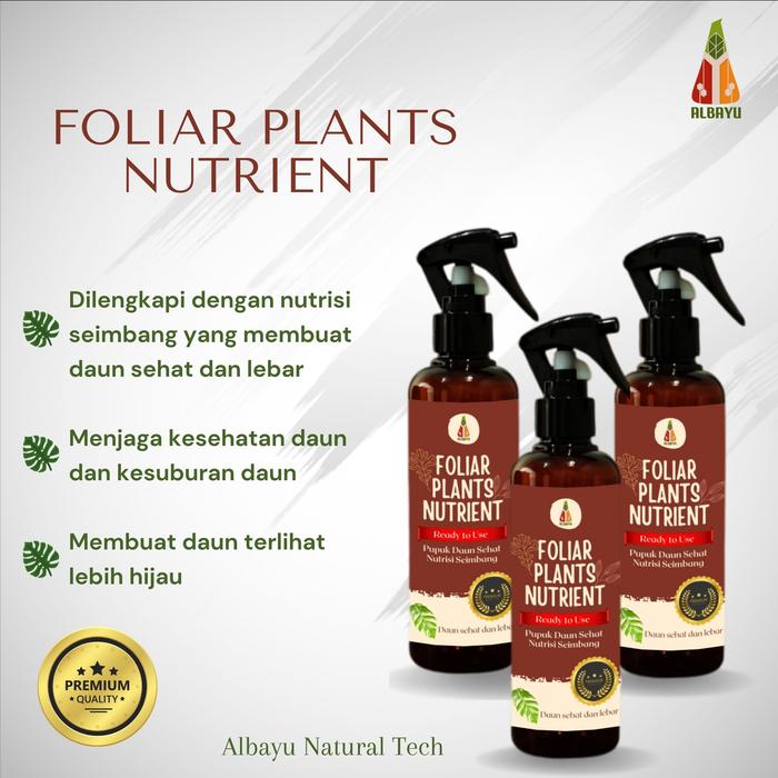 Jual Pupuk Khusus Daun Lebar & Sehat-Foliar Plants Nutrient By Albayu ...