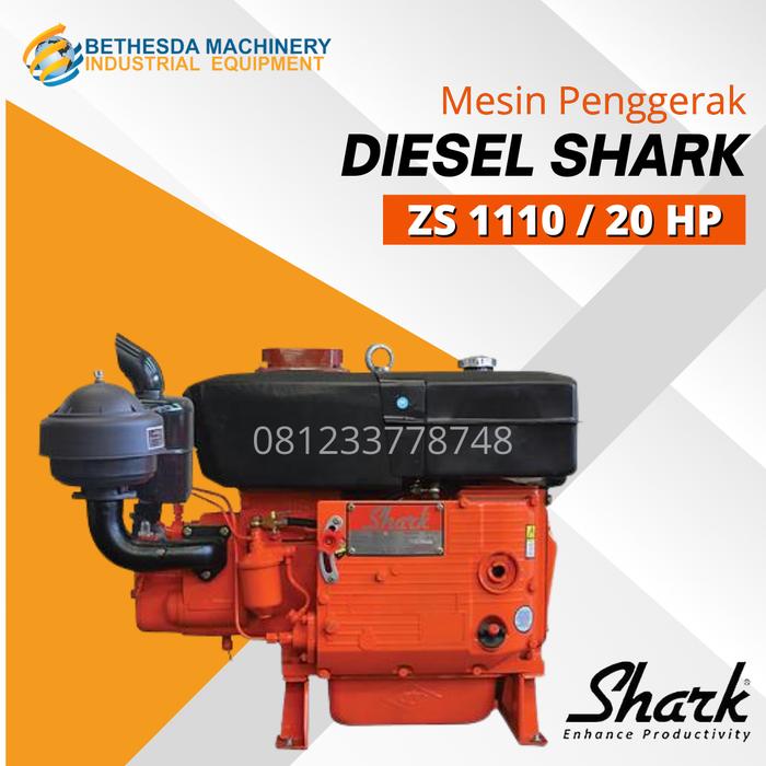 Jual Mesin diesel 20 hp shark / diesel penggerak 20 pk zs 1110 - Dengan ...