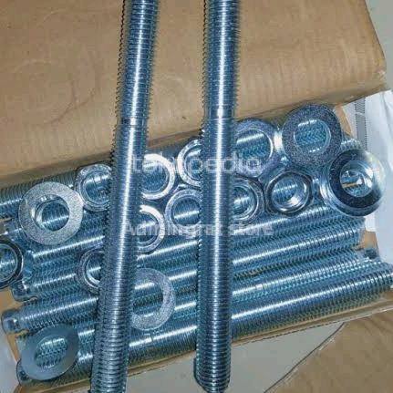 Jual Chemical angkur M16/Stud Bolt 16MM/Chemical Anchor Grade 5.8 ...