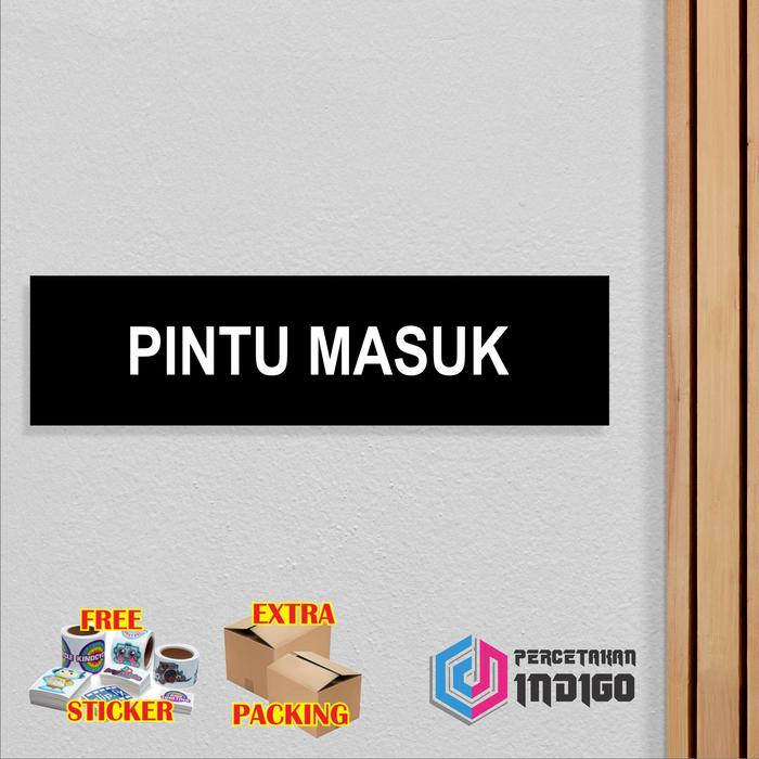 Jual Papan tanda akrilik sign board Pintu Masuk - Kab. Bekasi ...