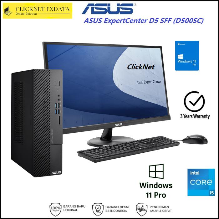 Jual ASUS PC Desktop D500SC-581000000X i5-11400 RAM 8GB HDD 1TB WIN11 ...