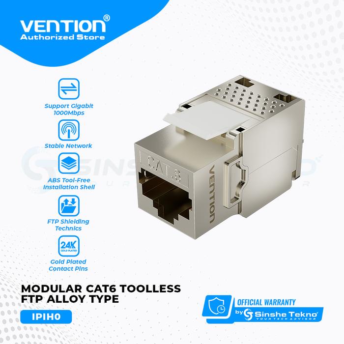 Promo Vention Modular RJ45 Ethernet LAN Cat5e Cat6 Cat 6 Barrel ...