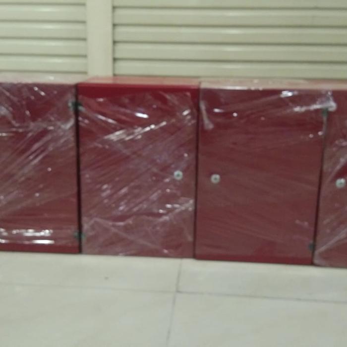 Jual Box panel merah tebal powdercoating 60x40x22 double pintu ready ...