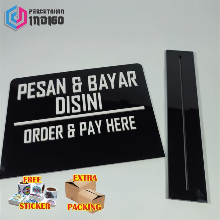 Jual Papan Tanda Sign Pesan Dan Bayar Disini Standing Di Seller Rosaria ...