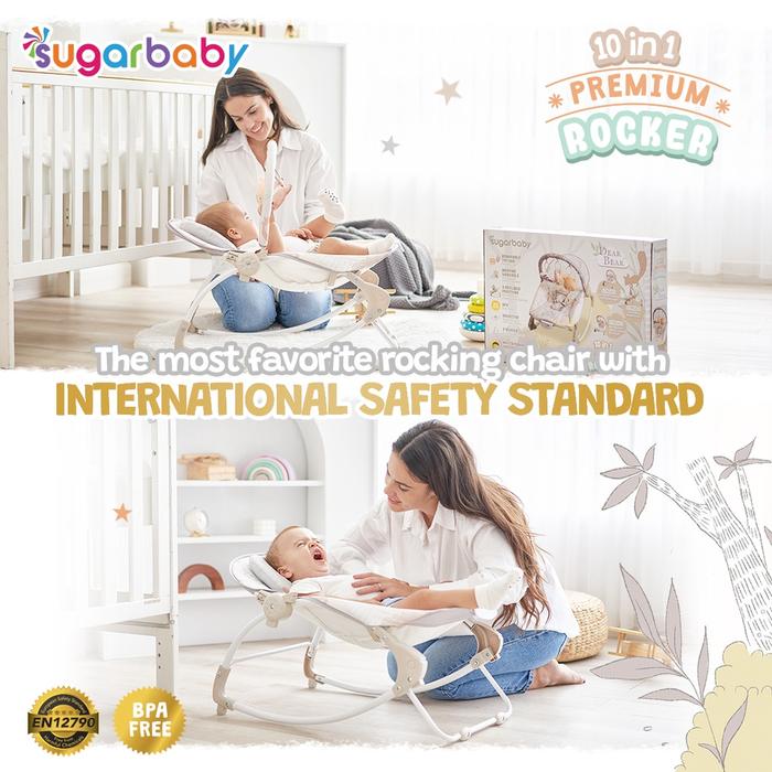 Jual Sugar Baby Premium Rocker 10in1 Bouncer Bayi Kursi Goyang Ayunan ...