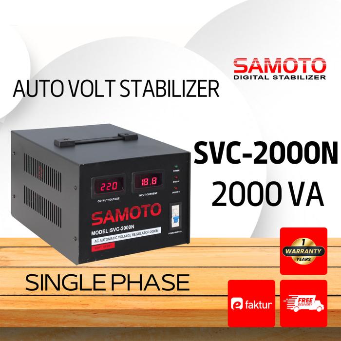 Jual STABILIZER AUTO VOLT SAMOTO 2000VA SERVO MOTOR 2KVA - Kota ...