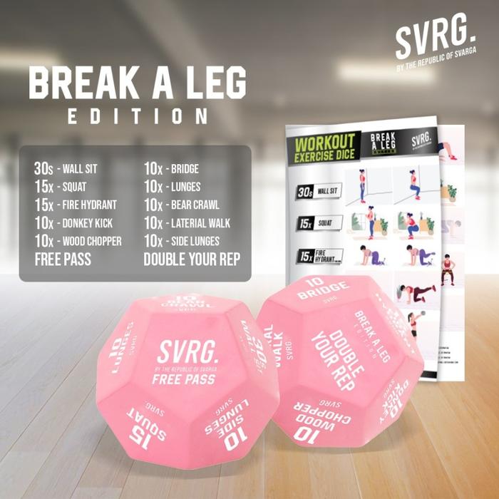 Promo Svarga Adjustable Barbell 6 in 1 - Dumbbell - Kettlebell - Barbel 10kg - DICE PINK Cicil 0 ...