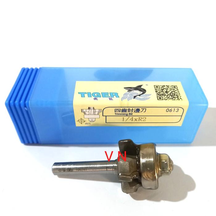 Jual Mata Router/Profil Edging R 2mm 4 Mata Pisau/Round Over Bit Tiger ...
