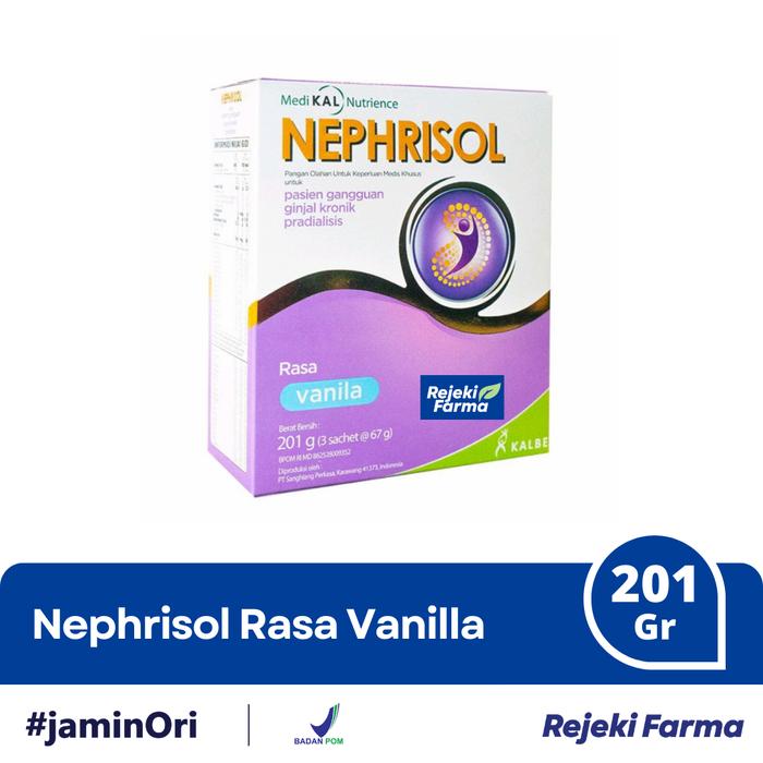 Jual Nephrisol Rasa Vanila 201 g gr - Susu Bubuk Neprisol Vanilla ...