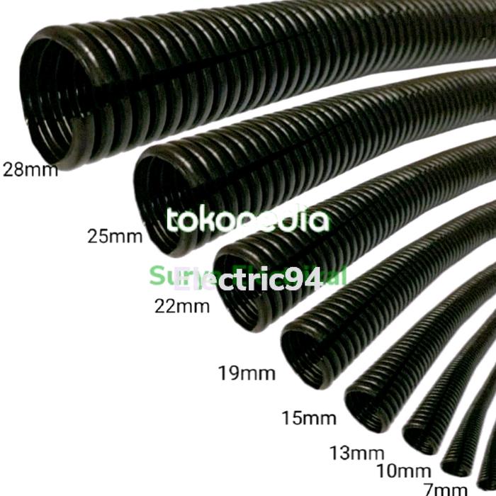 Jual Flexible Belah Conduit Flexible PVC 15mm/22mm/28mm - 22MM ...