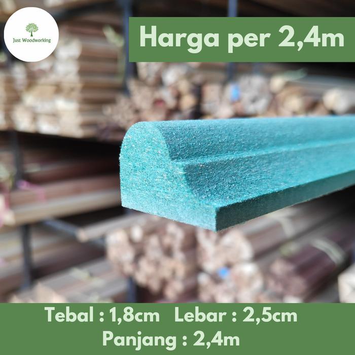 Jual JU-A2 LIST PROFIL HMR HIJAU WALL MOULDING WAINSCOTING WALL PANEL ...