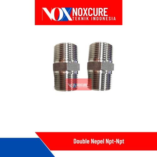 Jual 1/4" NPT x 1/4" NPT Double nipple nepel hydraulic hidrolik ( MB x ...