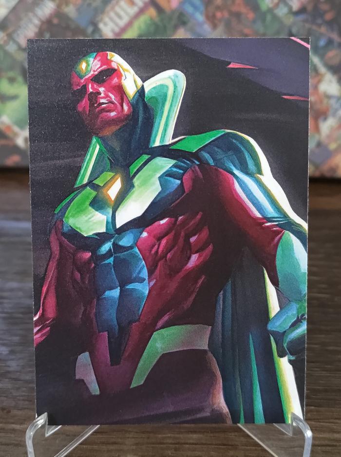 Jual Marvel Anniversary Avengers Vision Alex Ross Trading cards ...