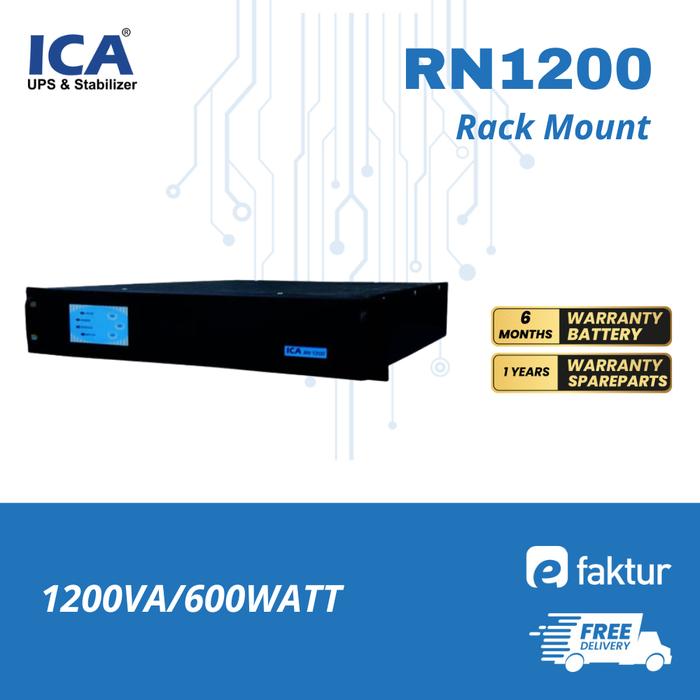 Jual UPS ICA Rackmount RN1200 Kapasitas 1200VA 600WATT - Jakarta Pusat ...