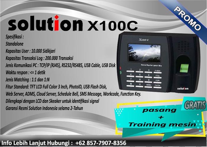 Jual paket absensi finger x100c plus pemasangan unit - Kota Tangerang ...
