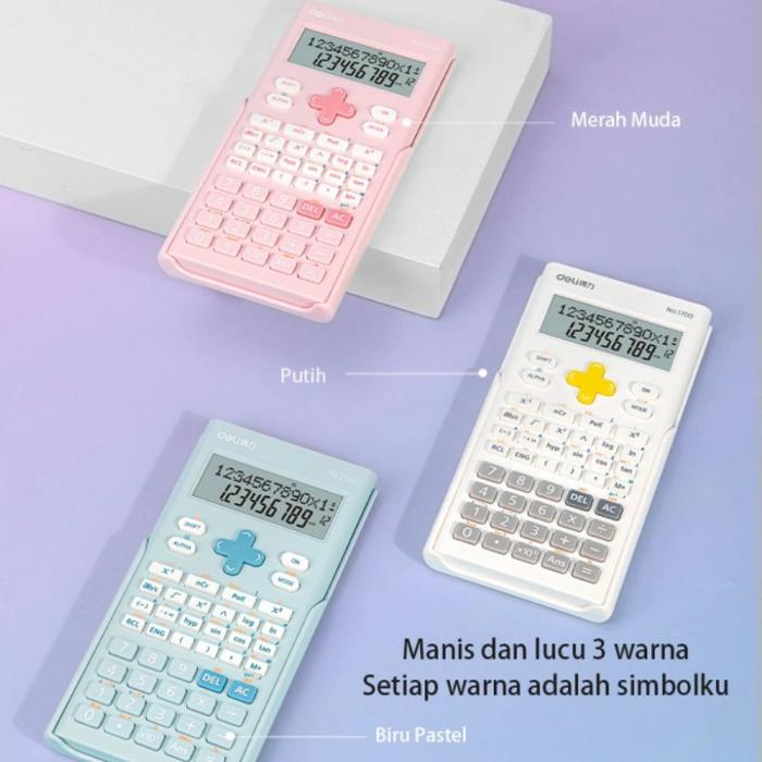 Jual Deli Scientific Calculator / Kalkulator Ilmiah 12 Digit Fungsi ...