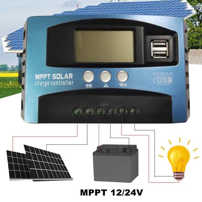 Jual SCC MPPT 10A 20A 30A Auto 12V/24V Power Solar Charge Controller ...