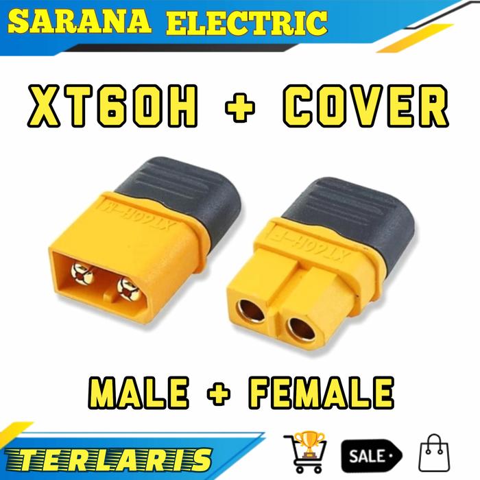Jual CONNECTOR XT60H KONEKTOR PLUG XT60 H MALE FEMALE 1 SET DENGAN ...